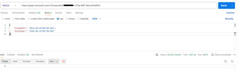 How To Update Hire And Birth Date Using Ms Graph Api Microsoft Qanda