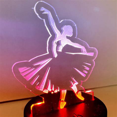 Dreams Come True Ballerina Led Nightlight Inserts Glowforge Shop