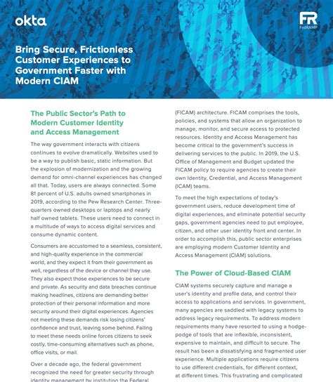 Bring Secure Frictionless Customer Experiences To Government Faster