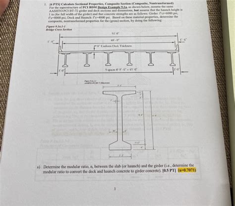 116 Pts Calculate Sectional Properties Composite
