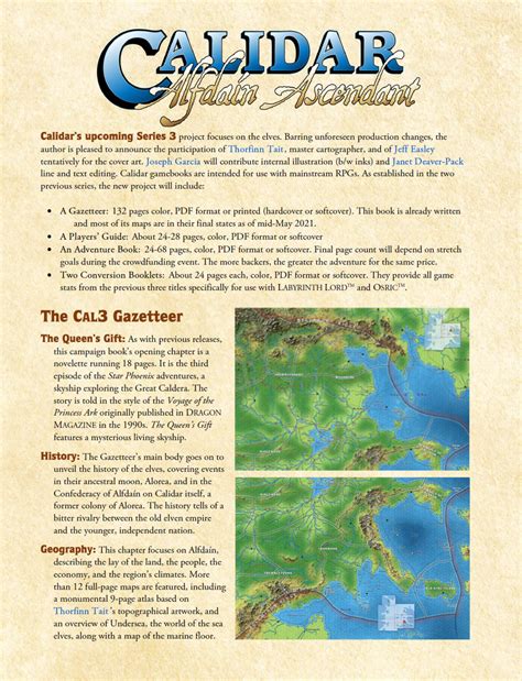 Calidar Series 3 Project Calidar Publishing CAL3 Series DriveThruRPG