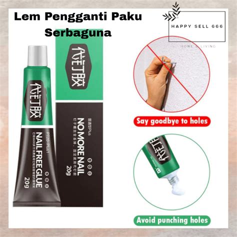 Jual Hpsell Lem Perekat Dinding Lem No More Nail Glue Perekat Kaca Marmer Kayu Besi Keramik Lem