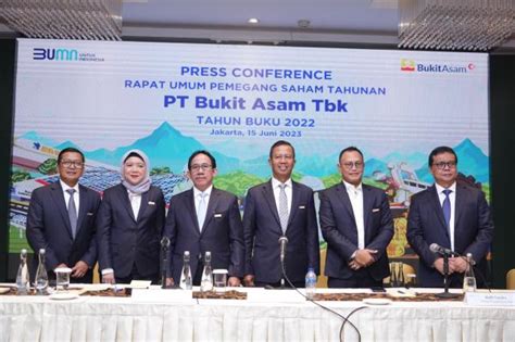 Hasil RUPS PTBA Pemegang Saham Setujui Dividen Rp Triliun Persen Dari Laba Bersih