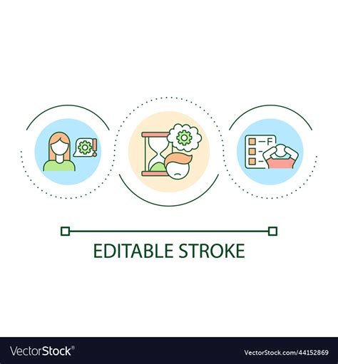 Learning Difficulties Loop Concept Icon Royalty Free Vector