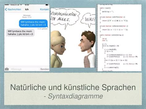 PPT Natürliche und künstliche Sprachen PowerPoint Presentation free