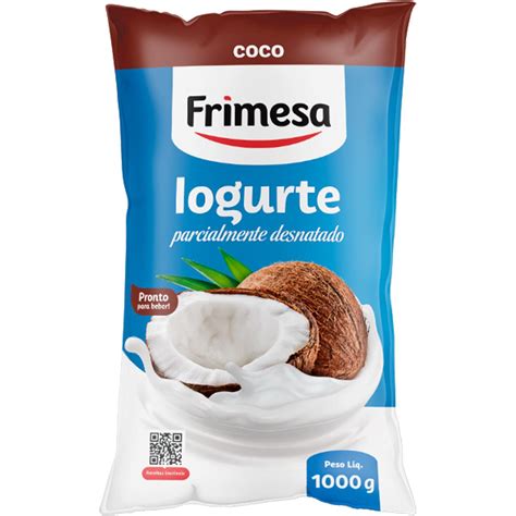 Iogurte Com Polpa Frimesa 1000g Coco Sachê