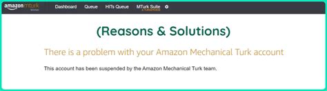amazon mturk account suspension reasons and solutions 2024 v6proxies