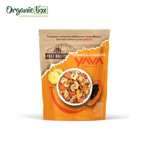 Jual Yava Cashews Granola Tropical Fruits 400gr Kota Tangerang