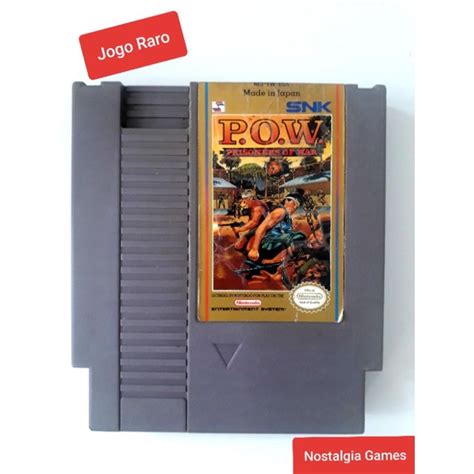 Jogo P O W Prisoners Of War Snk Original Nintendinho Nes Shopee Brasil