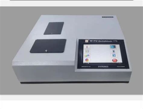 Single Beam Benchtop Uv Vis Spectrophotometer Touch Screen Systronics