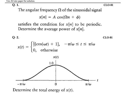 solved solve these signals and system questions solve these