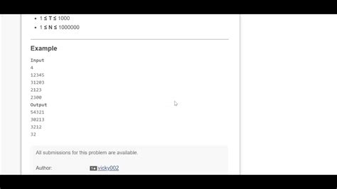 Reverse The Number Flow007 Codechef Codechef Solution Youtube