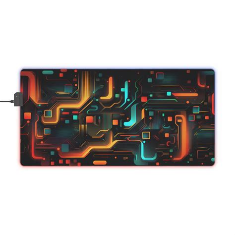Tech Led Gaming Mouse Pad Gaming Desk Mat Rgb Led Xxl Mousepad