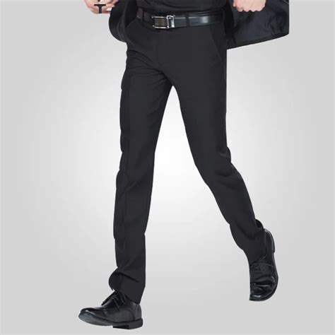 Autumn Winter Twill Cotton Flat Office Work Wear Gentleman Men Suit