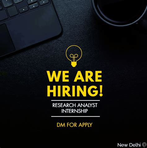 Sourabh Sethi On Linkedin Job Opportunity Research Analyst Internship
