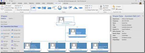 Visio Org Charts With Multiple Languages Bvisual