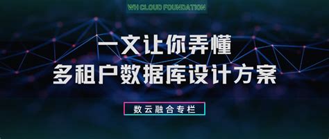 数云融合 一文让你弄懂多租户数据库设计⽅案 哔哩哔哩