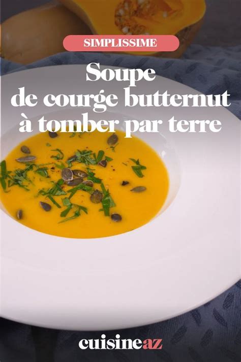 Recette Soupe de courge butternut à tomber par terre facile rapide