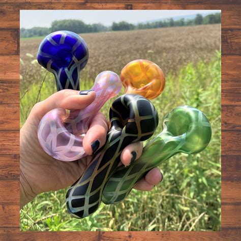 Glass Bowl Smoking Pipe Unique T American Handmade Glassware Etsy