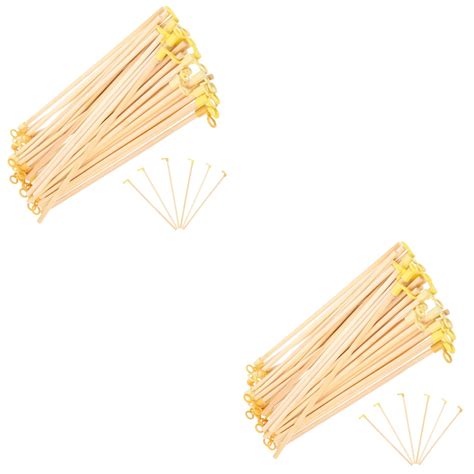 Worgeous 100 Pcs Handheld Lantern Poles Wooden Lantern Sticks Long Lantern Handles Diy Accessory