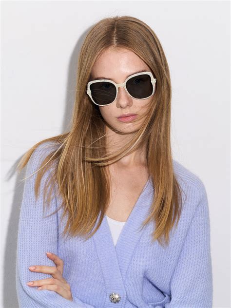 Pearl Oversized Recycled Acetate Butterfly Sunglasses Charles And Keith