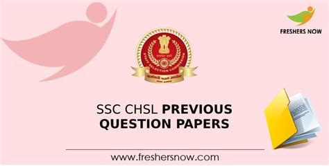 Ssc Chsl Previous Question Papers Pdf Download