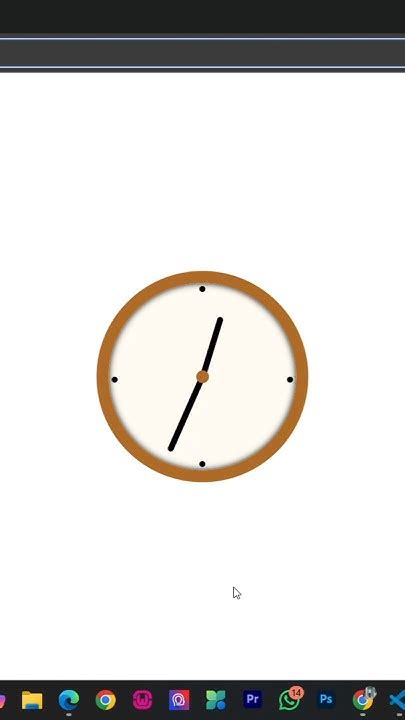 watch this html clock animation in 60 seconds html css
