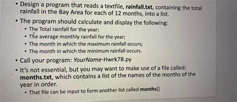Solved Design A Program That Reads A Textfile
