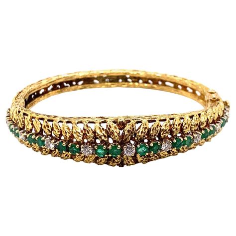 Diamond And 18k Gold Bangle Stackable Bracelets At 1stdibs Stackable