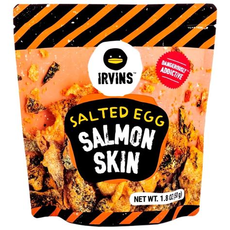 Irvins Salted Egg Salmon Skin Sukli Filipino Grocery Online Usa