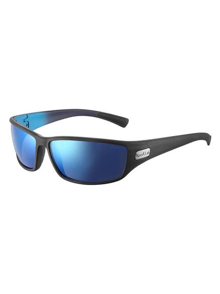 Bolle Python Sunglasses Black Blue Matte W Offshore Blue Polarised