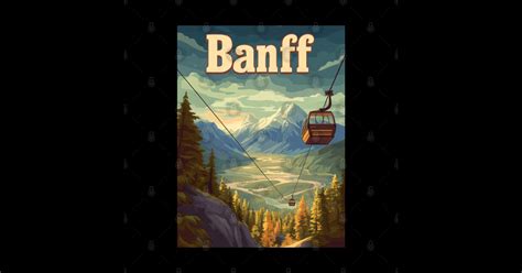 This Mid Century Modern Travel Poster Captures The Allure Of Banff