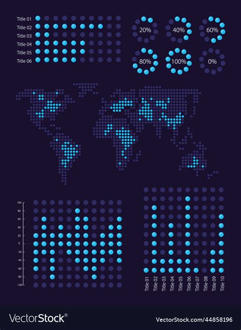 Global Information Collecting Infographic Chart Vector Image