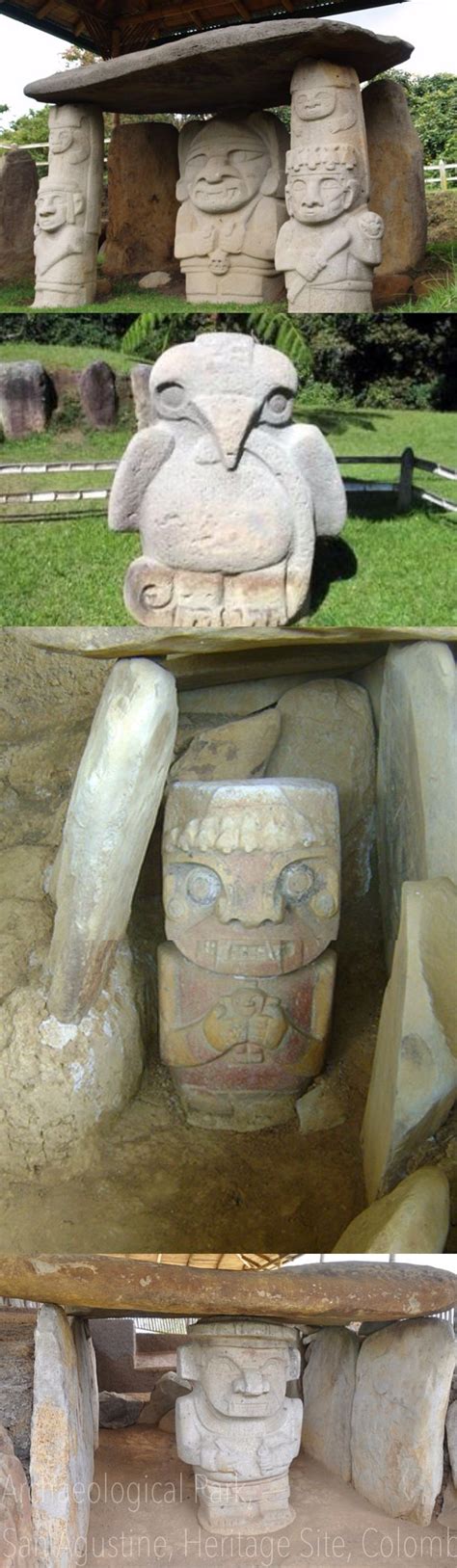 South America Archaeological Park San Agustine Unesco World Heritage