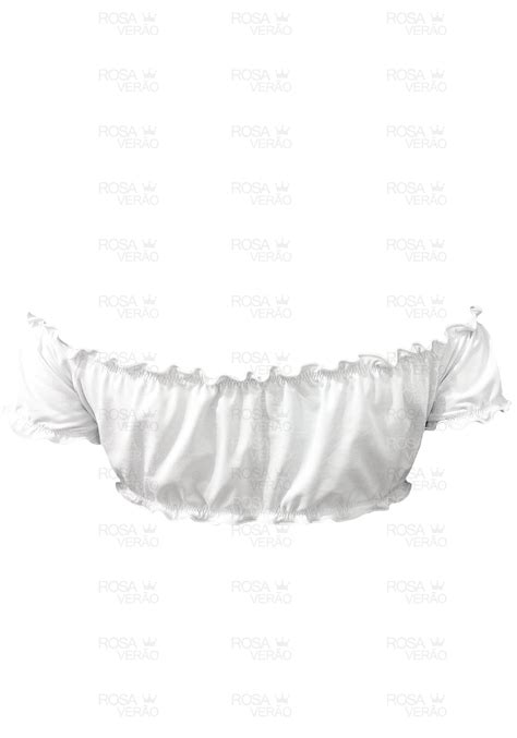 Biquíni Ciganinha Blusinha Branco Empina Bumbum — Rosa Verão