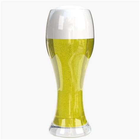 맥주 유리 6 3d 모델 9 Unknown Blend Fbx Obj Free3d