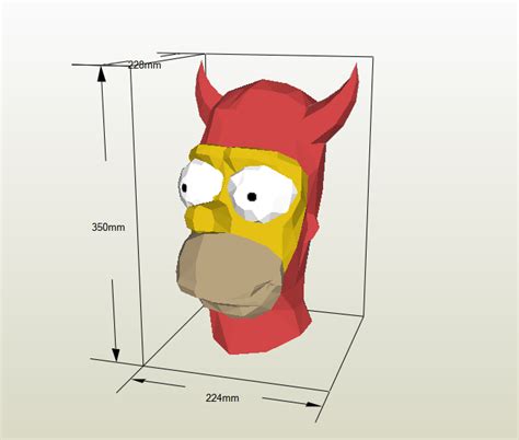 Homero Simpson Diablo Papercraft Gratis Papercraft Gratis Porn Sex