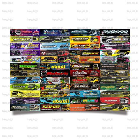 Jual Sticker Stiker Bus Basuri Hologram Panjang Stiker Bus Hologram