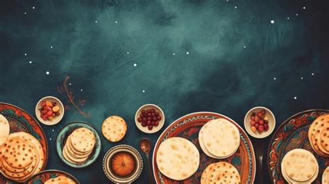 Premium Ai Image Graphic Depicting Passover Festive Foods With Copy Space