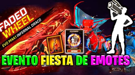 NUEVO EVENTO FIESTA DE EMOTES FREE FIRE PATRONES M4A1 EVOLUTIVA