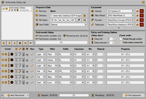 Rotator Is Moving While Taking Flats Sequence Generator Main Sequence Software