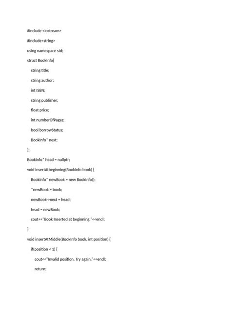 Single Linked List Example 2 Pdf Computer Programming Software Engineering
