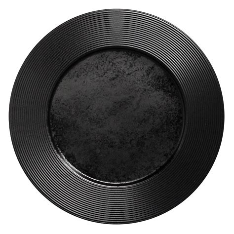 KARBON Talerz płaski EDGE 31 cm czarny RAK PORCELAIN MyKitchen pl
