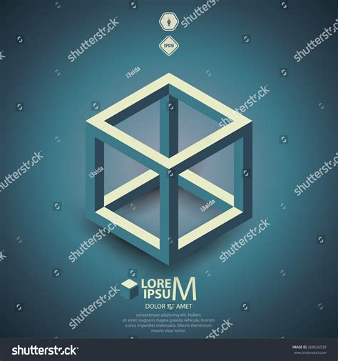 Cube Skeleton Illustration Stock Vector Royalty Free 268626539