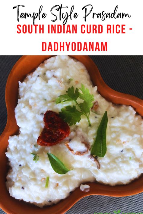 Daddojanam Temple Style Curd Rice Thayir Saadam Recipe South