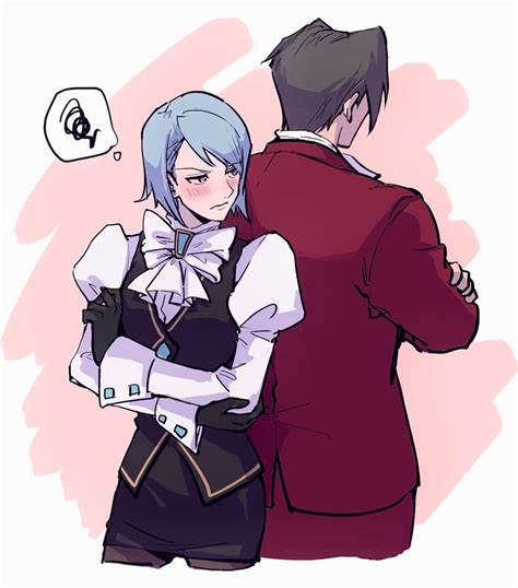 Miles Edgeworth And Franziska Von Karma Ace Attorney Drawn By Ringo