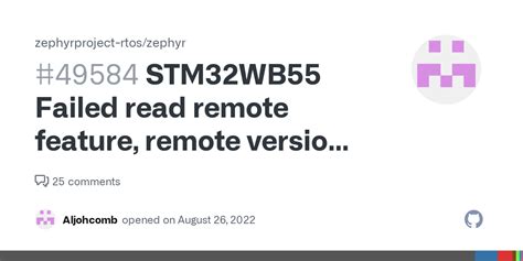Stm32wb55 Failed Read Remote Feature Remote Version And Le Set Phy