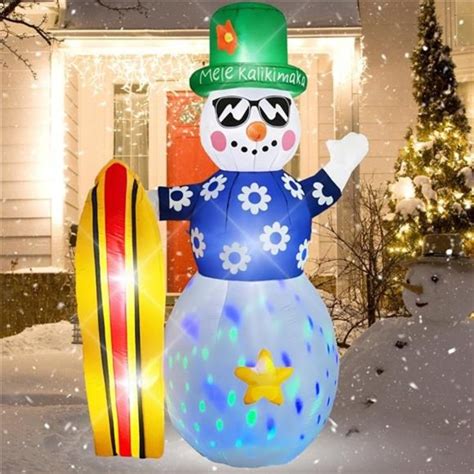 Holiday Snowman Inflatable Christmas Yard Decorations 8ft Giant