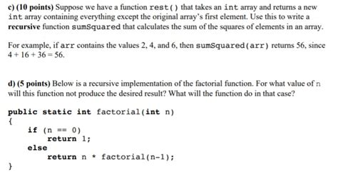 Solved Problem 4 Recursion 40 Points A Implement The