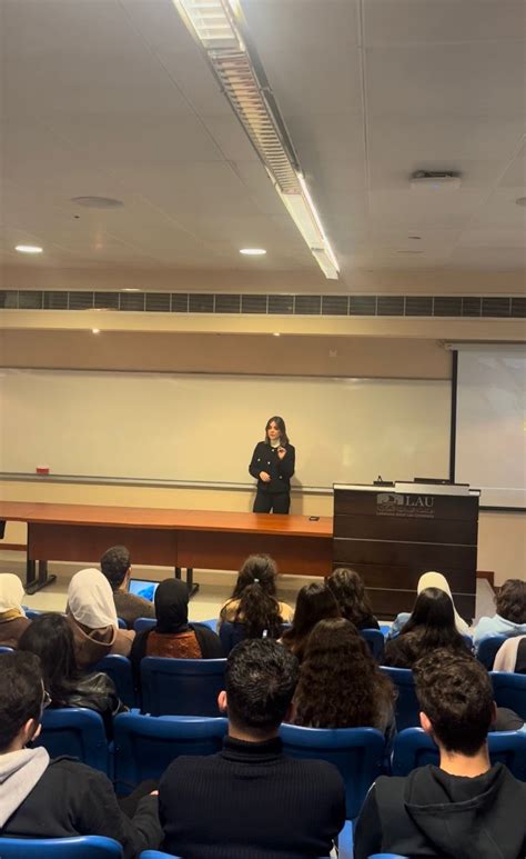 Jumping Into My First Professional Presentation At Lebanese American University I Was A Bit